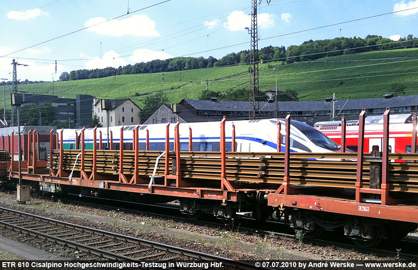 Pendolino ETR 610 der Cisalpino AG bei Testfahrten in Würzburg